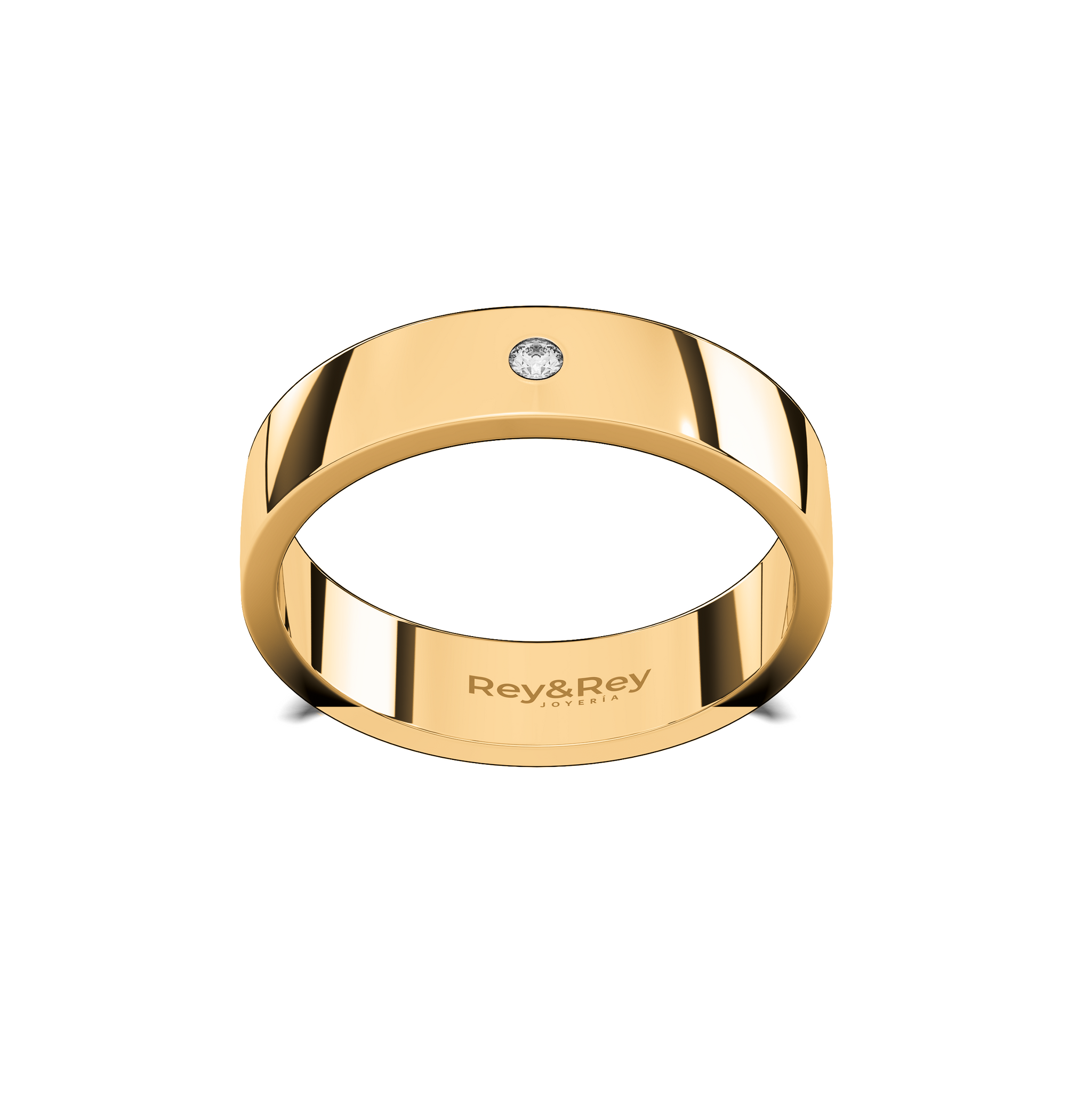 Anillo Argolla De Matrimonio Compromiso Aniversario Oro10k Modelo Flat X